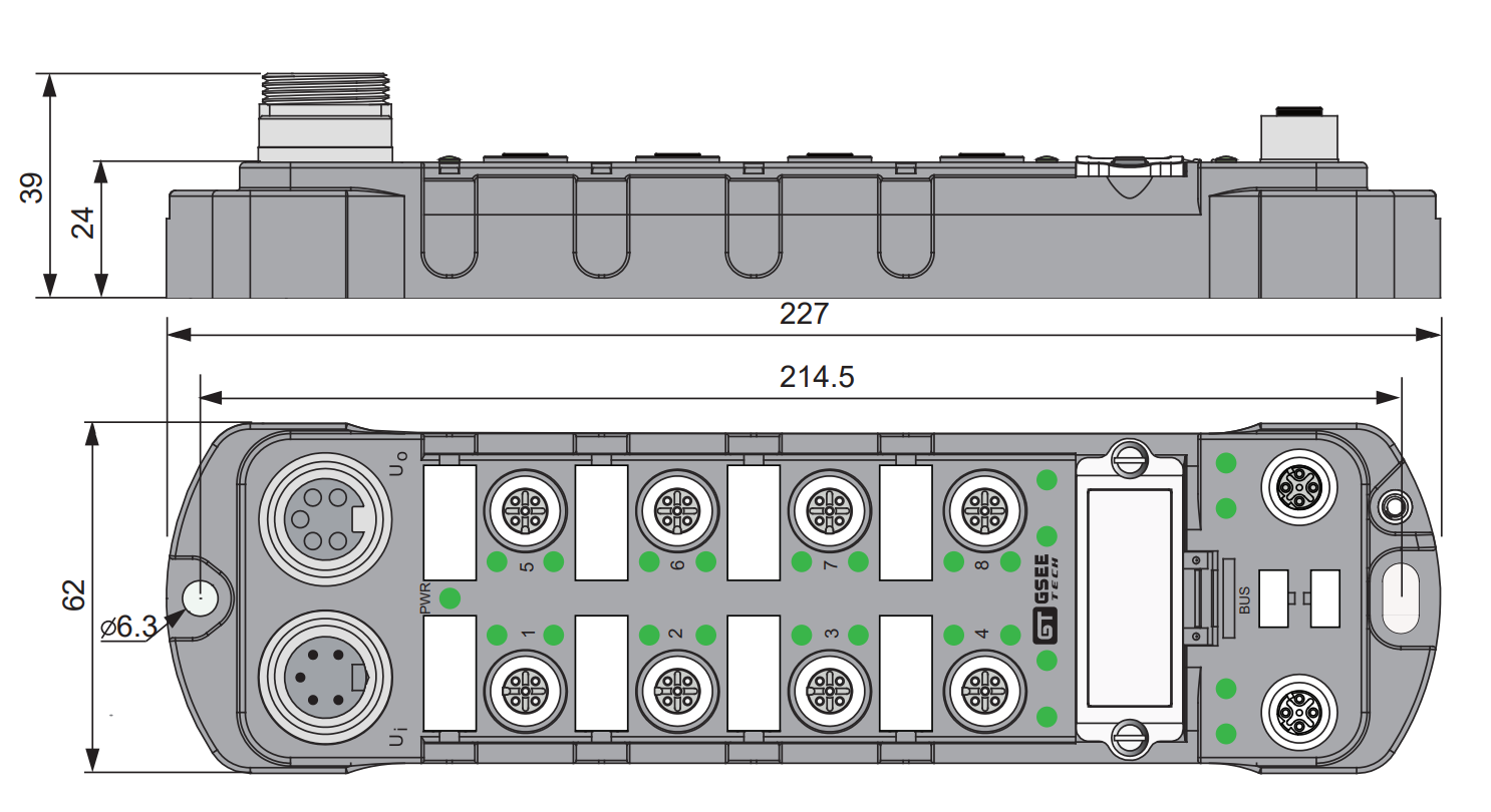 GXPI-DIO16-IP67紧凑型-天津吉诺科技有限公司